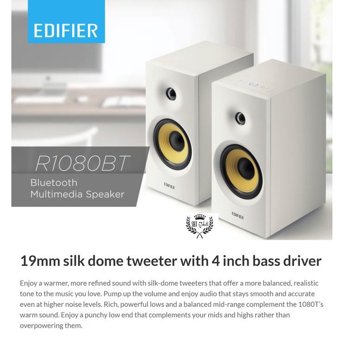 Jual Edifier R1080Bt Hifi Speaker Bluetooth 5.0 Bookshelf Speakers 24W ...