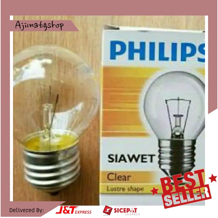Jual Lampu Pijar Philips 15w,25w,40w,60w,100w/Bolam Pijar / Bolam ...