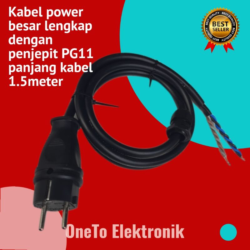Jual Kabel power steker besar kabel AC 2.5mm panjang 1.5mtr | Shopee ...