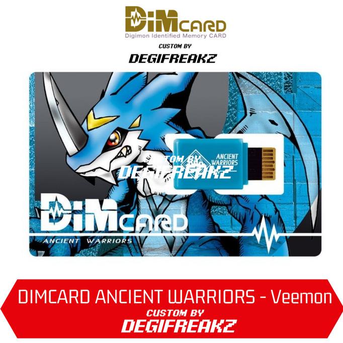 Jual Dim Card Ancient Warriors Veemon Custom Dimcard Digimon Ori Bandai ...