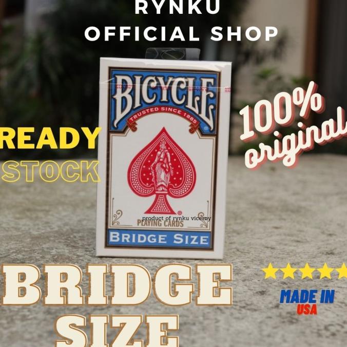 Jual KARTU REMI BICYCLE BRIDGE SIZE BIRU BLUE PLAYING CARDS | Shopee ...