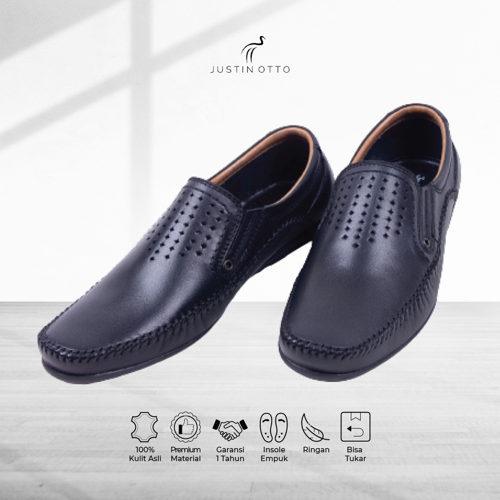Jual Justin Otto Official Sepatu Kulit Pria Mocsssin Lexus 1983/MARQUES ...