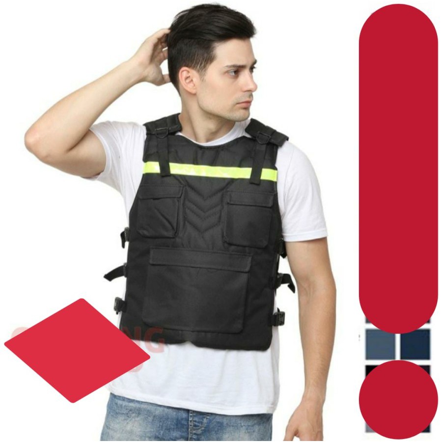 Jual Rompi Motor Bikers Premium/Alas Dada Punggung Anti Angin/Rompi ...