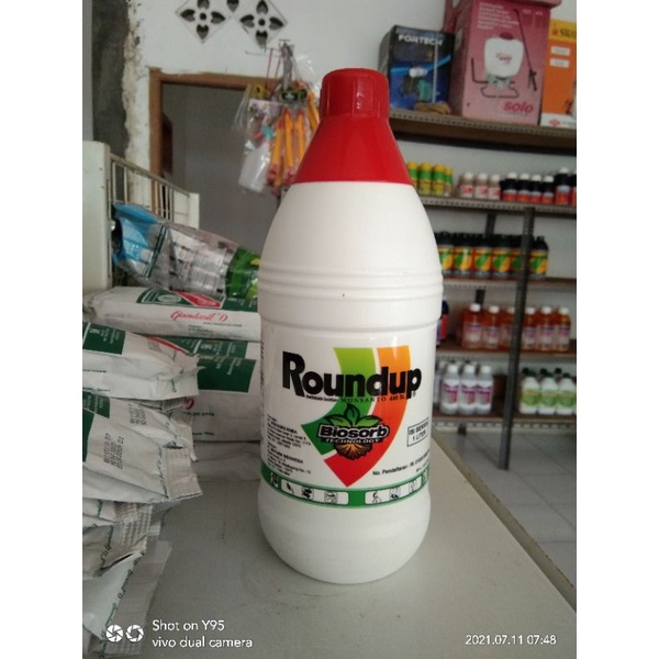 Jual ROUNDUP 486SL HERBISIDA OBAT PEMBASMI RUMPUT LIAR & GULMA 1 LITER ...