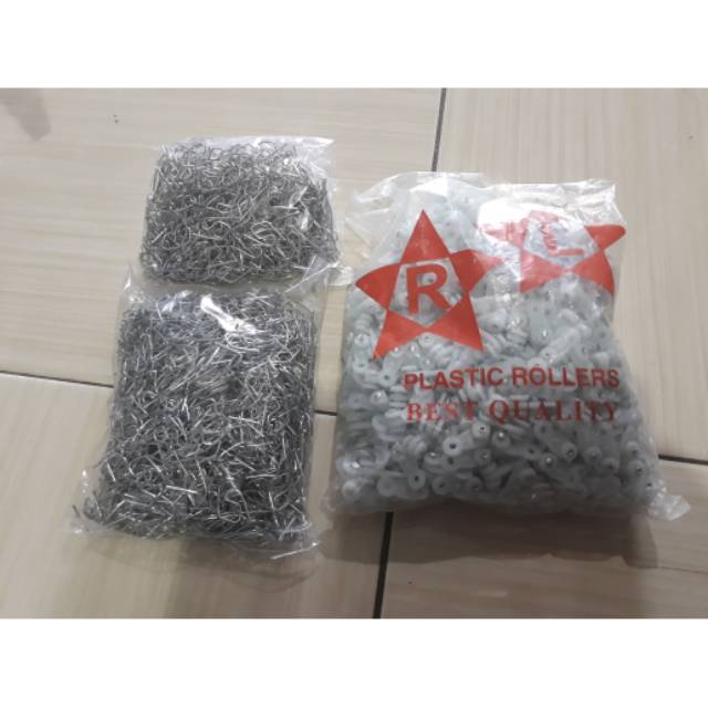 Jual Kawat S dan roda batang gorden bentuk 8 untuk rell alumunium balok ...