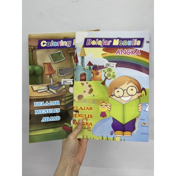 Jual Coloring Book Belajar Menulis Angka atau Abjad | Shopee Indonesia