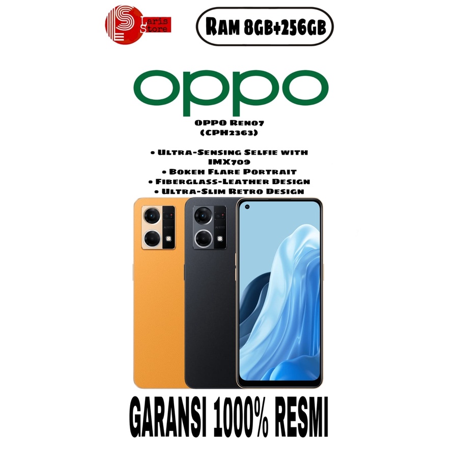 Jual Hp Oppo RENO 7 4G 8+5/256 ( Snapdragon 680 Octacorre, 4500 mAh 33W ...
