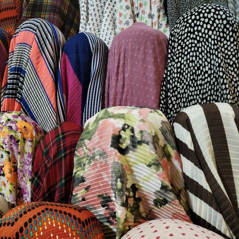 Jual kain plisket motif - bahan kain meteran plisket motif dz ...