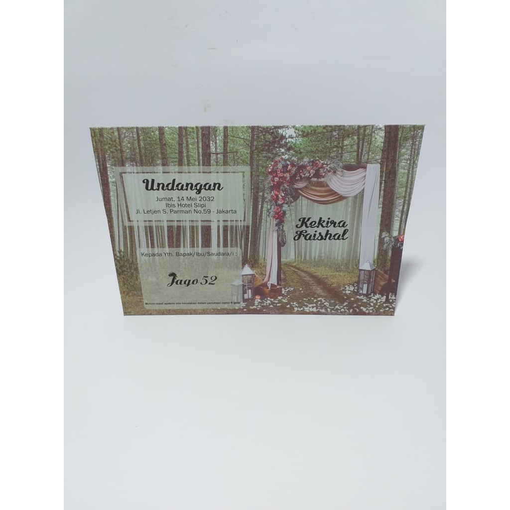 Jual Kartu Undangan Pernikahan atau Kertas Undangan atau Blangko ...