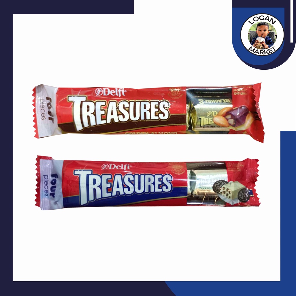 Jual Delfi Treasures Treasure Coklat 36gram 36 gram | Shopee Indonesia