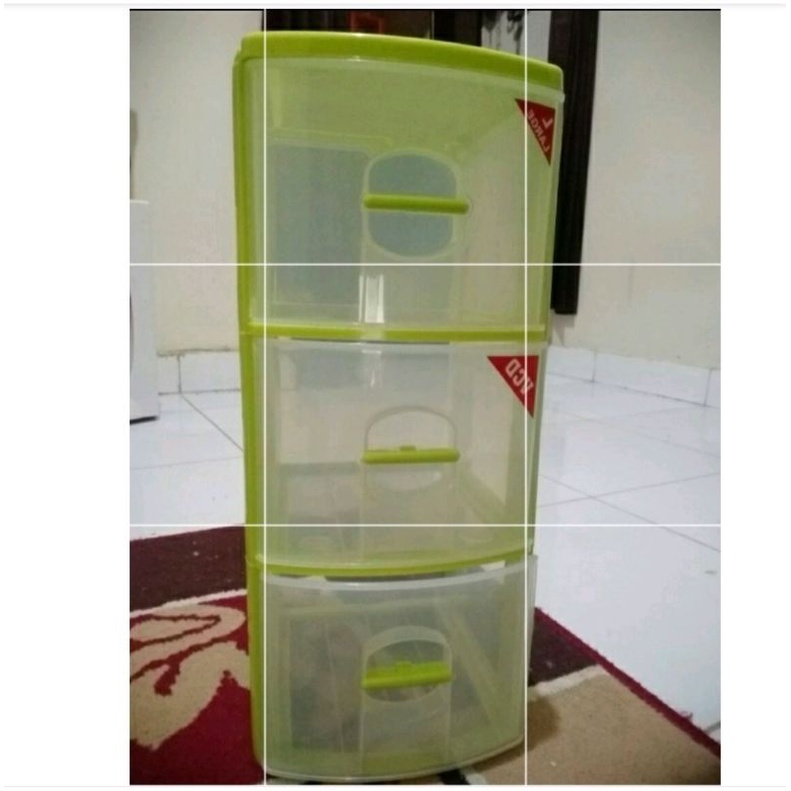 Jual Laci Mini Susun 3 Shinpo 344 L3 Box Container Rak Tingkat CD DVD ...