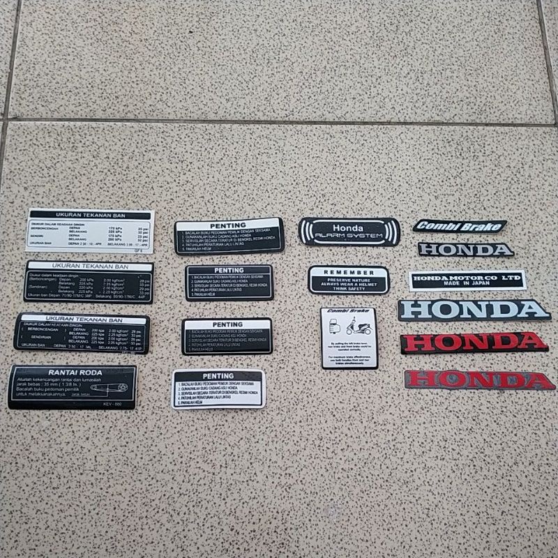Jual Stiker set pelengkap body hondaa | Shopee Indonesia