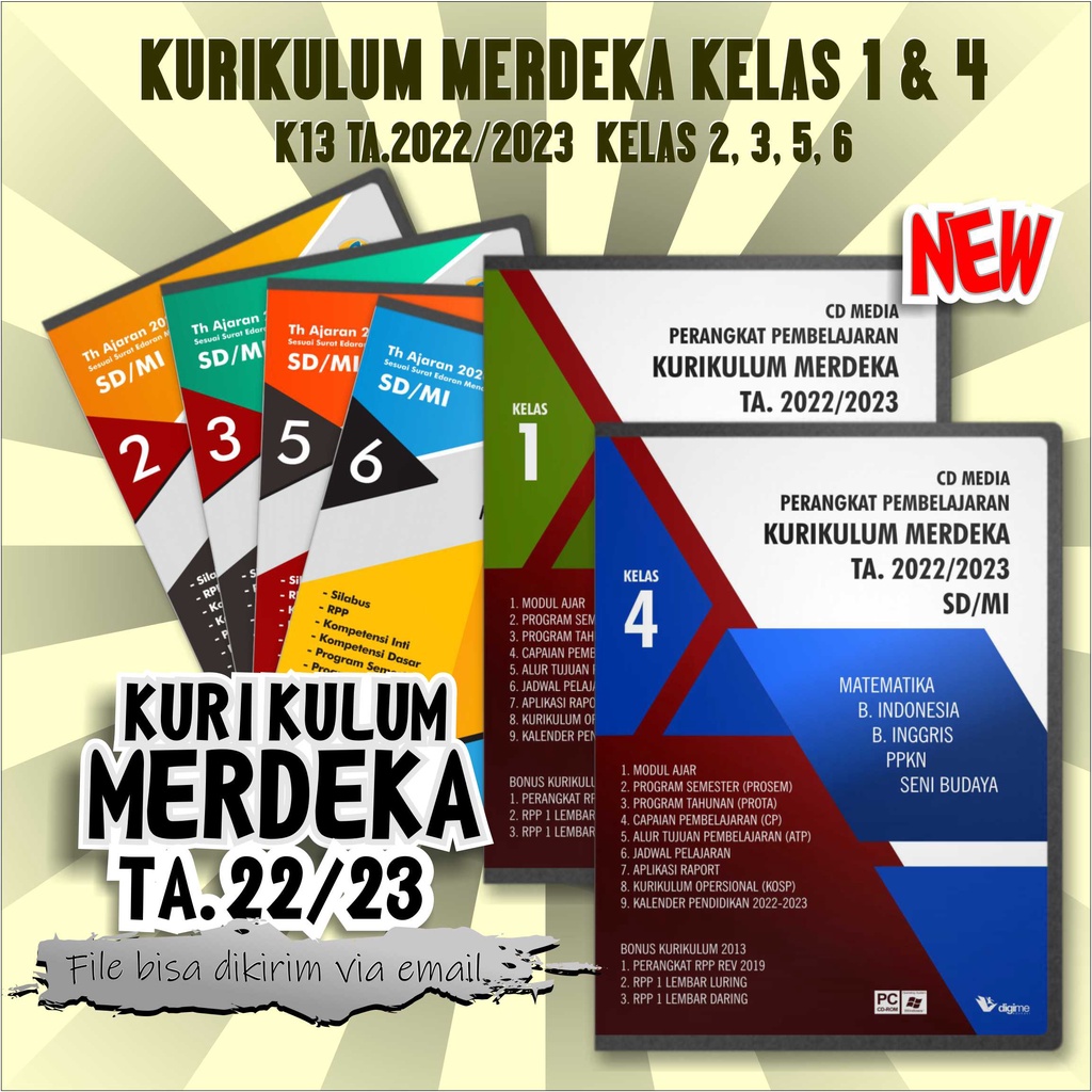 Jual CD RPP SD/MI KURIKULUM MERDEKA DAN DARING (PJJ) DAN LURING 1 ...