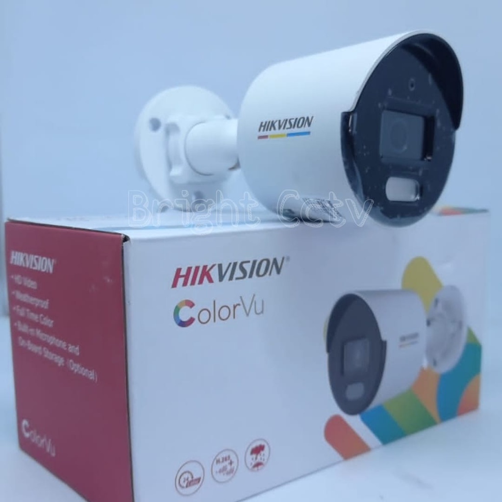 Jual Hikvision IP 4MP Colorvu Audio Built-In Mic Outdoor DS-2CD1047G0 ...