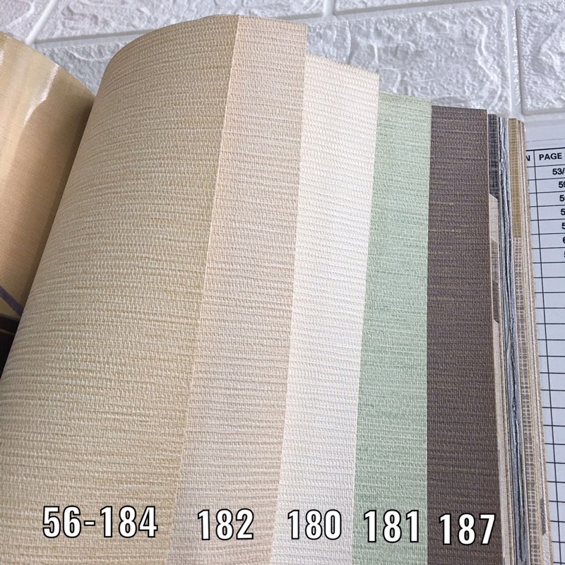 Jual Wallpaper Dinding Motif Polos industrial Varian Warna interwall ...