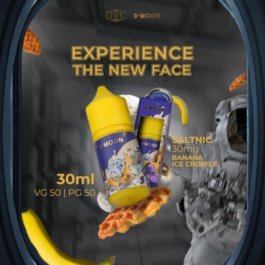 Jual LIQUID 30ML D'MOON BANANA ICE CROFFLE / DMOON / D MOON | Shopee ...