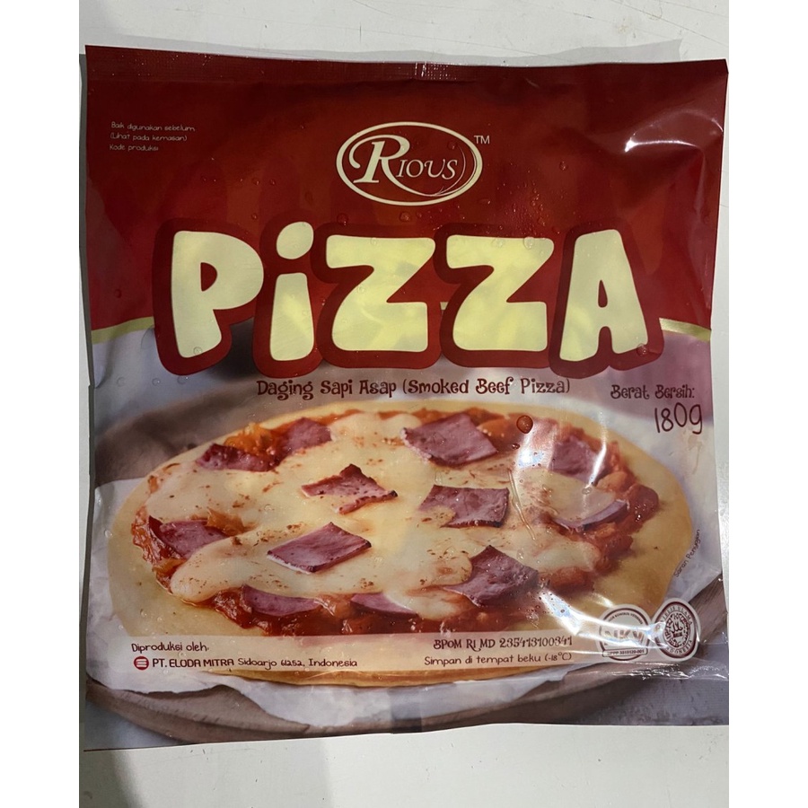 Jual Rious Pizza Smoked Beef /Pizza Daging Asap - FROZEN FOOD | Shopee ...