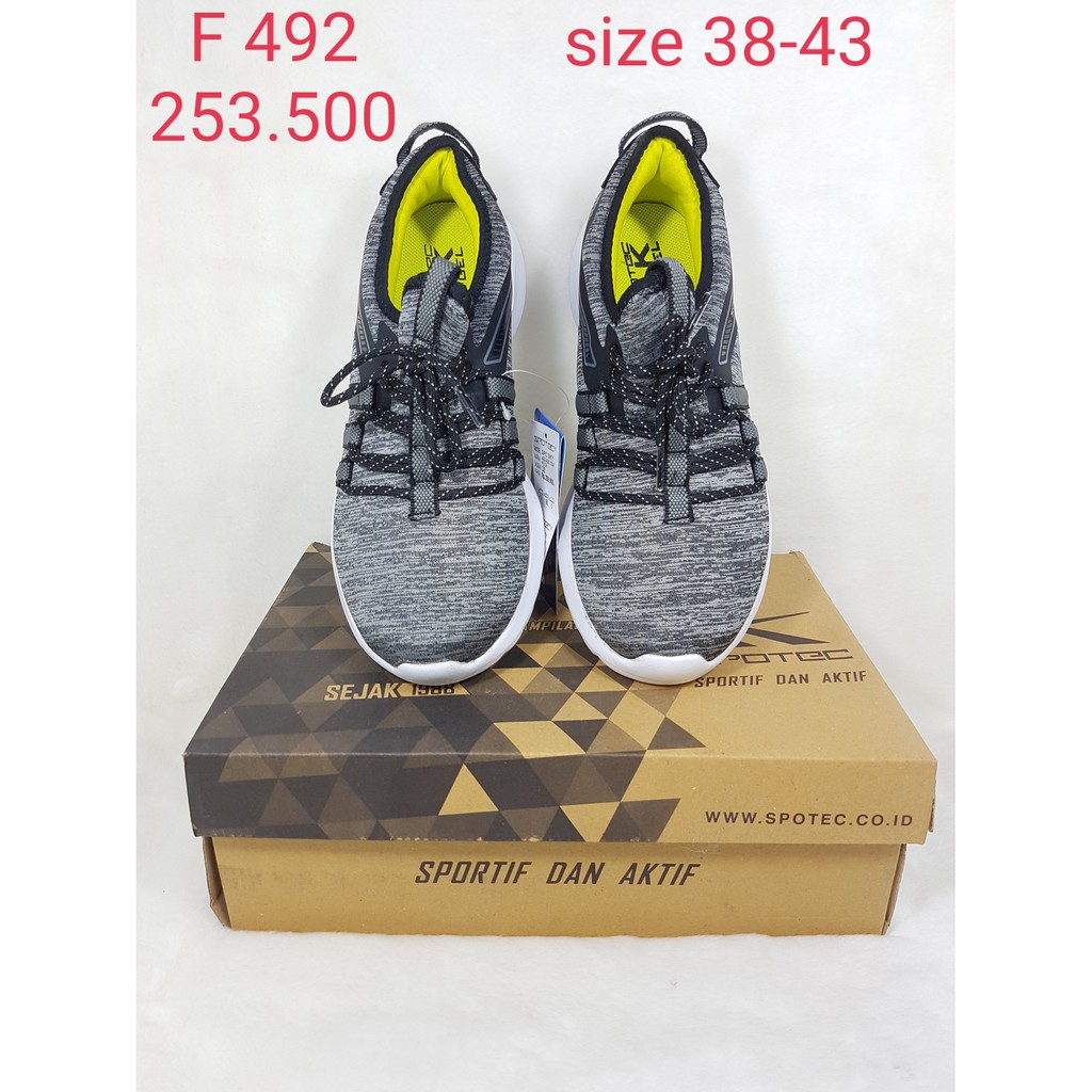 Jual SEPATU WARNA ABU ORIGINAL SPOTEC ART.SPC SKY - F492 | Shopee Indonesia