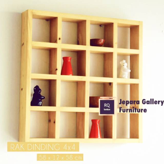 Jual RAK DINDING / HIASAN DINDING GANTUNG / RAK TEMBOK DINDING KAYU ...