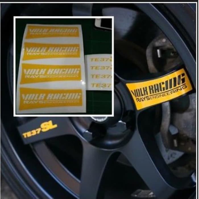 Jual STICKER VOLK RACING RAYS STIKER VELK RACING SEMUA MOBIL STIKER ...