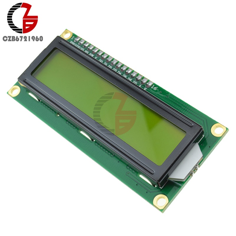 Jual PREORDER 3.3V LCD1602 LCD monitor 1602 Yellow/Blue Screen ...