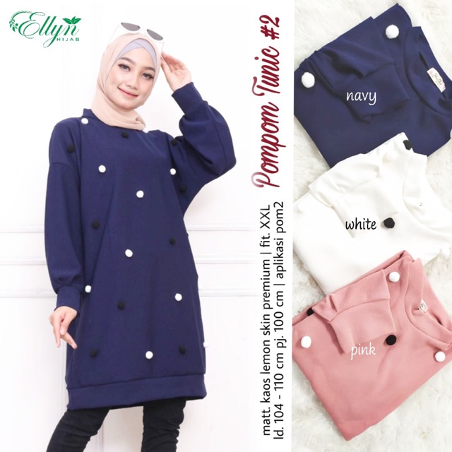 Jual PomPom Tunic #2 (lemon skin) | Shopee Indonesia
