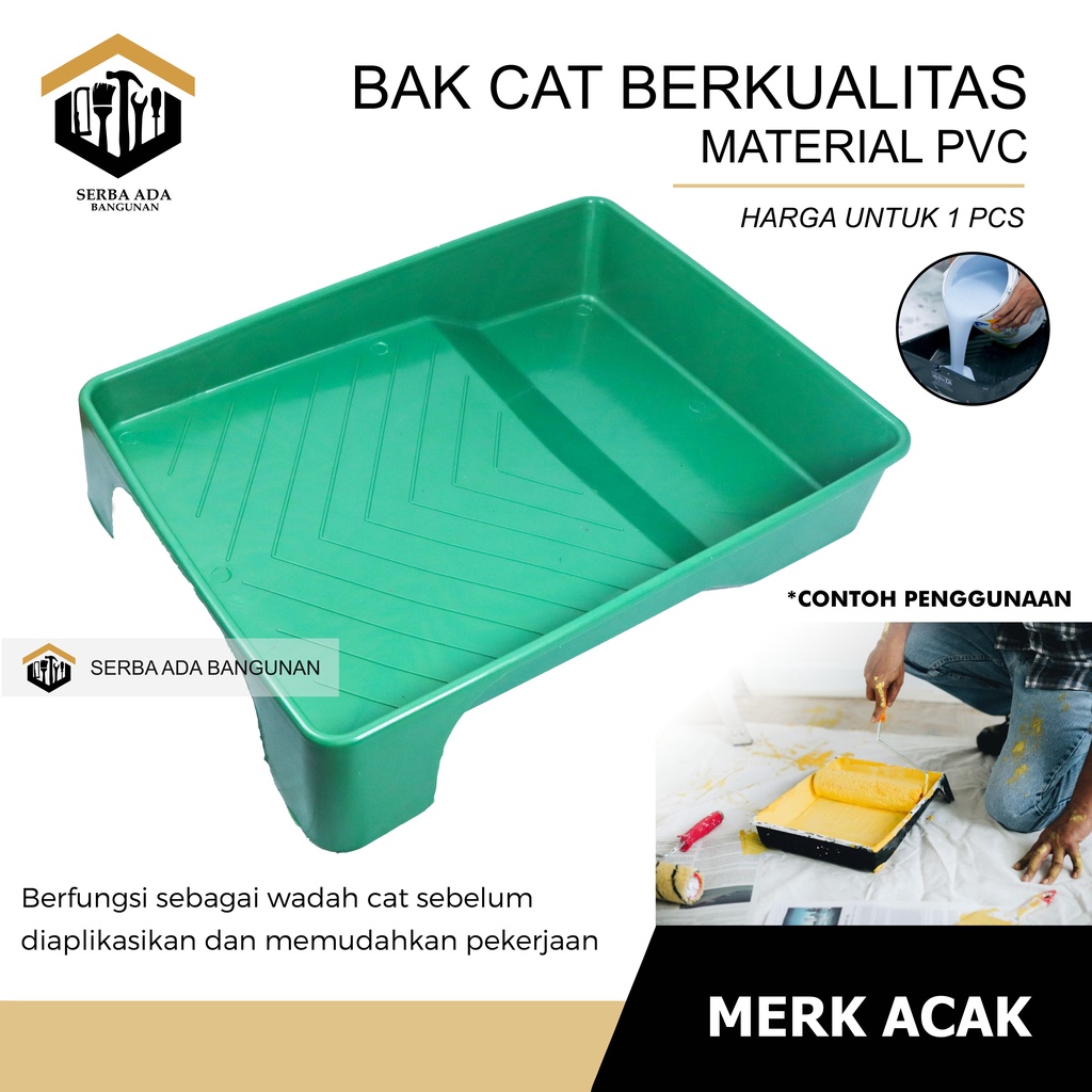 Jual BAK CAT KAKI LUAR PLASTIK KUAT TEBAL / UNTUK TEMPAT ROLL TEMBOK ...