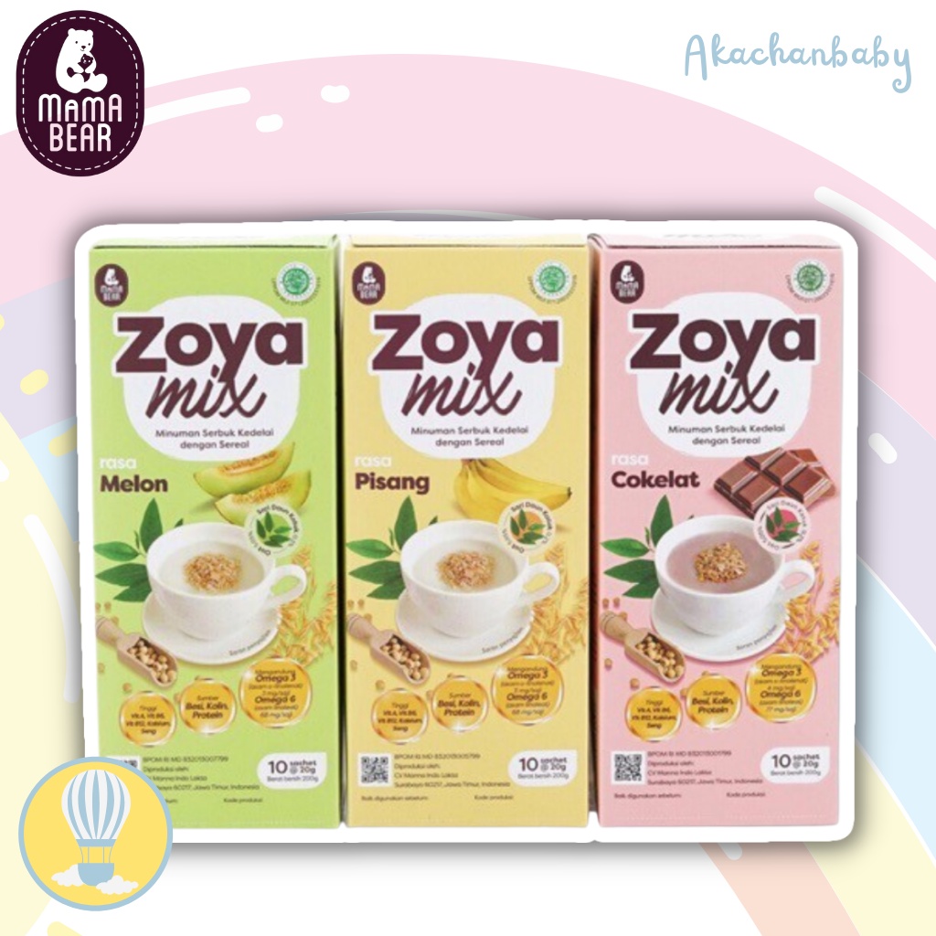 Jual Akachanbaby - Mama Bear Soya Mix Pelancar ASI (Box isi 10 Sachet ...
