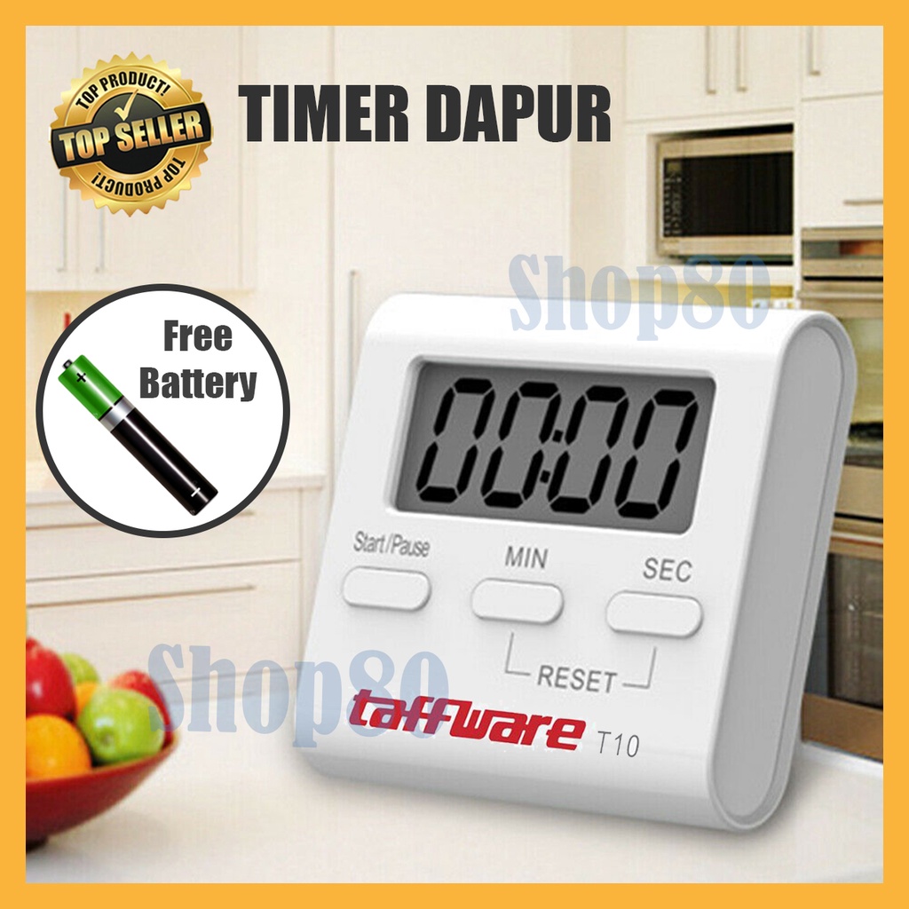 Jual Timer Dapur Digital Taffware Alarm Masak Kitchen Countdown T10 ...