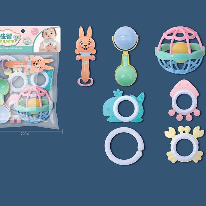 Jual MAINAN BABY PLAY SET ISI 7 PCS MAINAN BAYI KERINCINGAN/MUSICAL ...