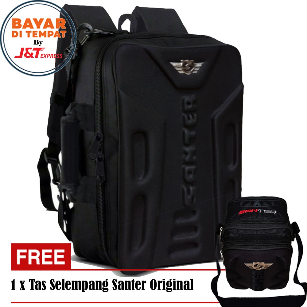 Jual [JURAGAN TAS] Promo Tas Ransel Santer Emboss Free Tas Selempang ...