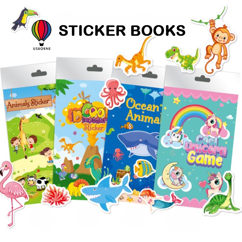 Jual INSTAN Activity Sticker Reusable Anak Kualitas Stiker Premium ...