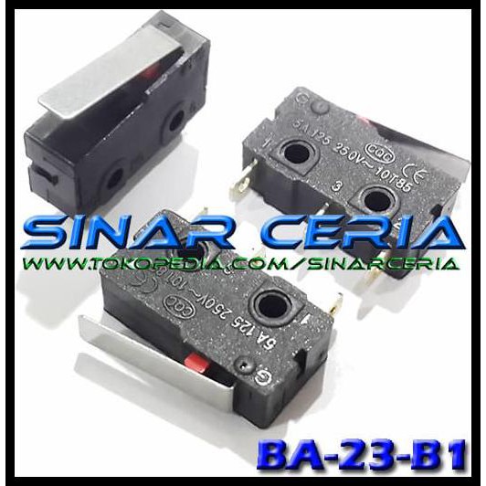 Jual PROMO MICRO LIMIT SWITCH SAKLAR KECIL 3 PIN GAGANG 5A 250V AC BISA NO / NC | Shopee Indonesia