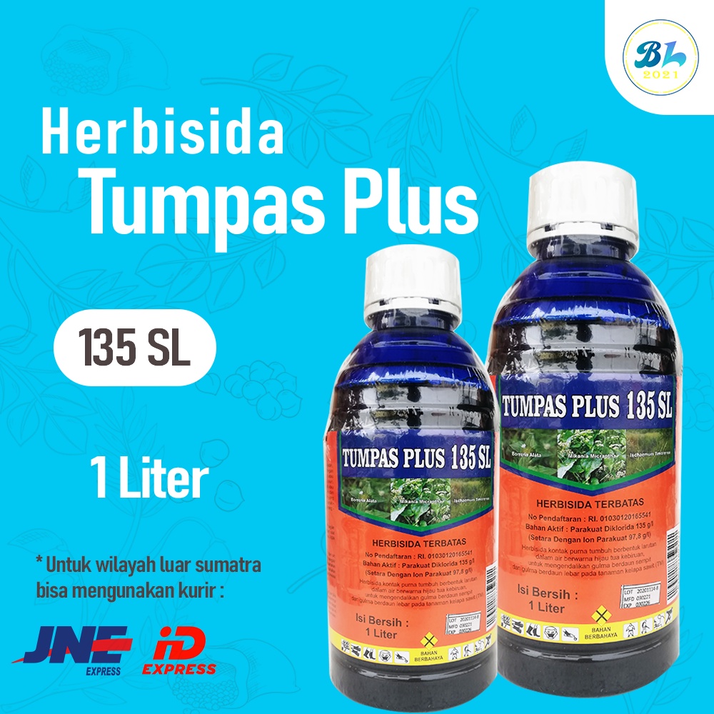Jual Herbisida Tumpas Plus 135 SL 1 Liter. Untuk Membasmi Rumput dan ...
