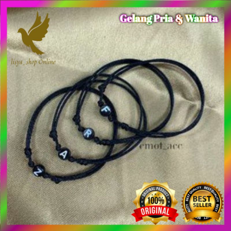 Jual GELANG COUPLE INISIAL HURUF (SATUAN) | Shopee Indonesia