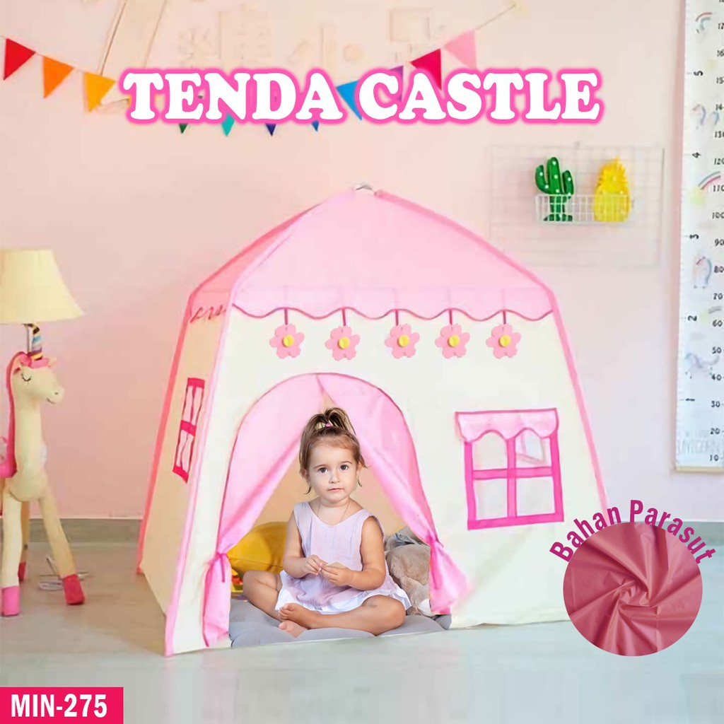 Jual TENDA ANAK CASTLE tempat bermain model kastil rumah rumahan Baru ...