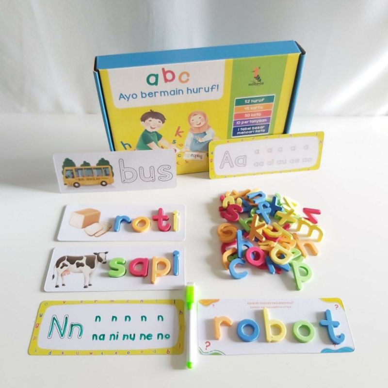 Jual Ayo Bermain Huruf - Buku Edukatif Anak Mengenal dan menulis Huruf alfabet Abc (Reject Minor ...
