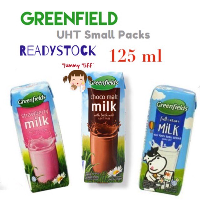 Jual Cia_BabyShop Susu Greenfields UHT 125 ml exp2020 coklat strawberry full cream/ Greenfields ...