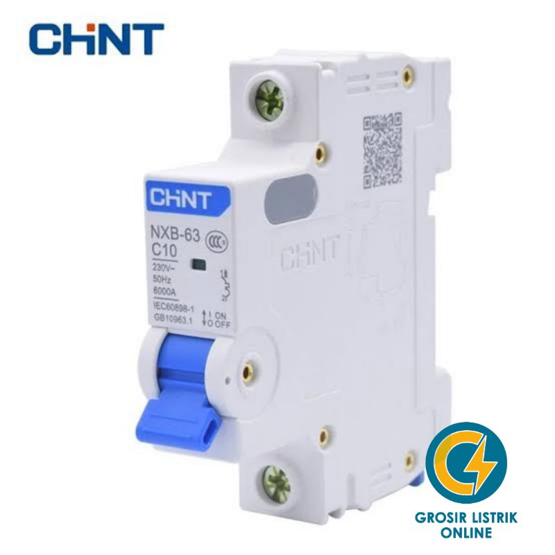 Jual MCB CHINT 1P 2A 4A 6A 10A 16A 20A 25A 32A 40A 63A PLN 2 4 6 10 16 20 25 32 40 63 BIRU AMPER ...
