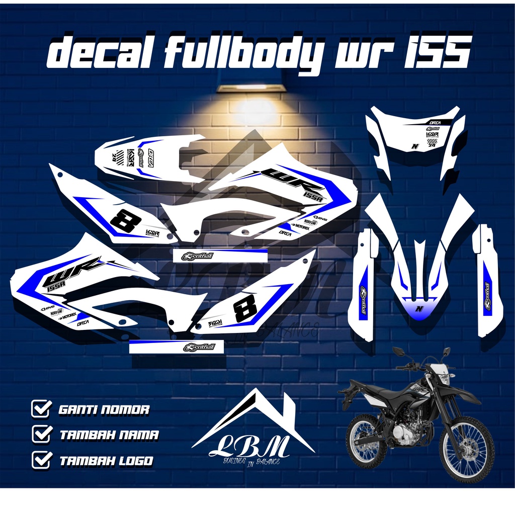 Jual decal stiker fullbody WR 155 full custom | Shopee Indonesia