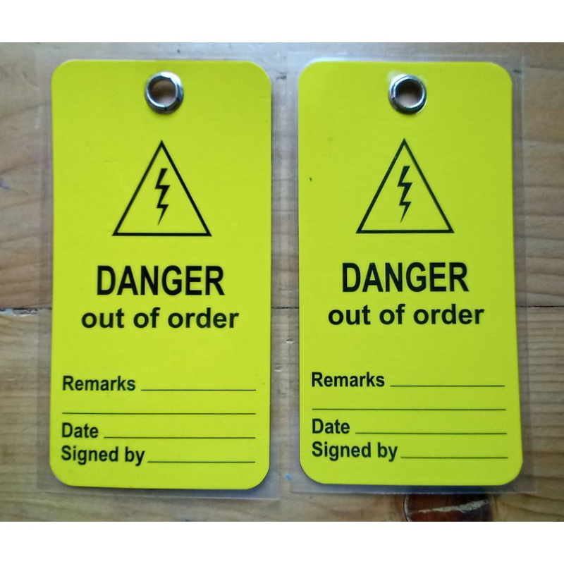 Jual SAFETY TAG LOTO Danger Out of Order | Shopee Indonesia