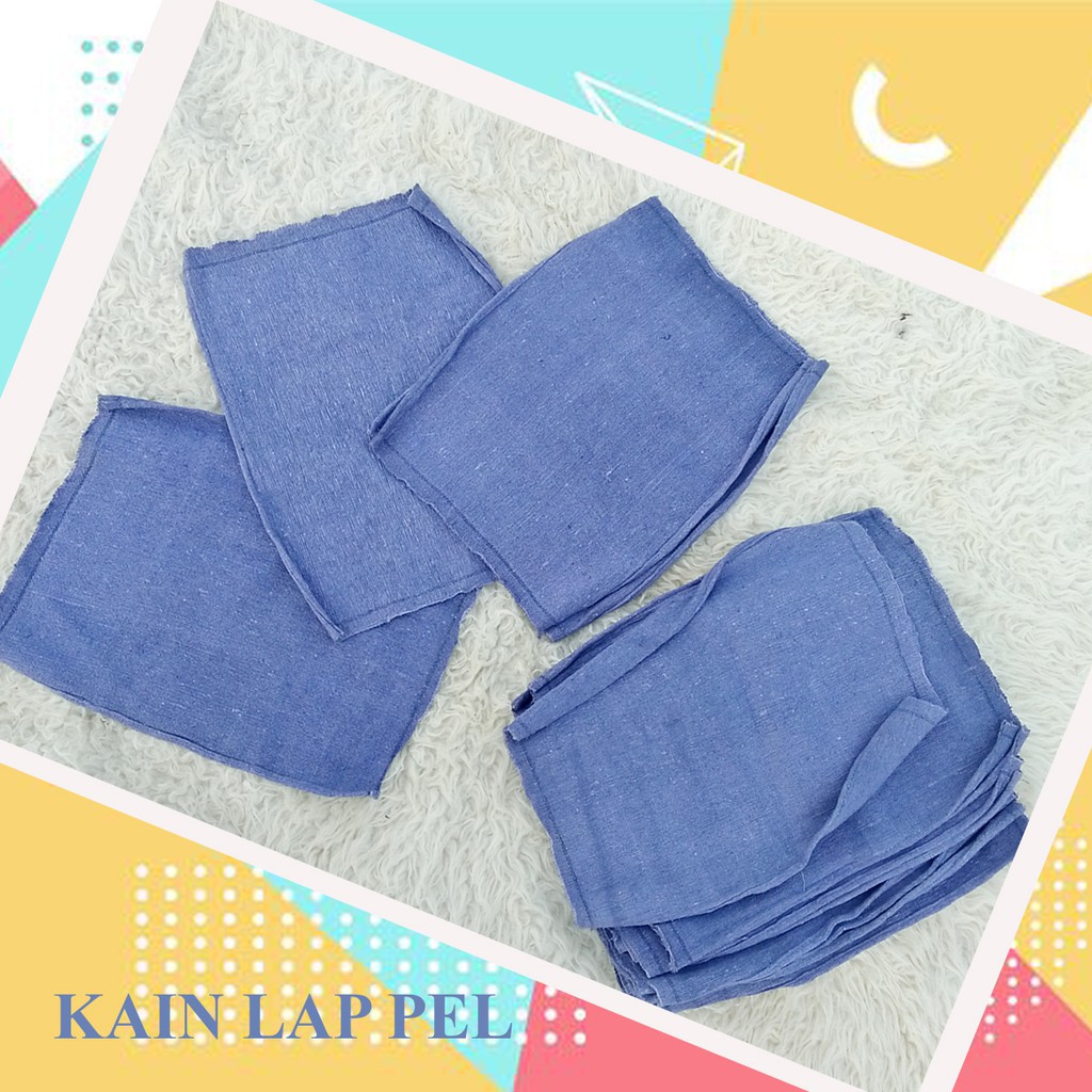 Jual KAIN LAP PEL LANTAI / DAPUR (Warna BIRU) | Shopee Indonesia