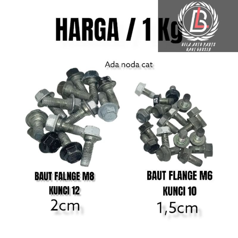 Jual BOLT FLANGE M8 M6 / BAUT FLANGE M6 M8 BAUT 10 12 ORIGINAL/ BAUT ...