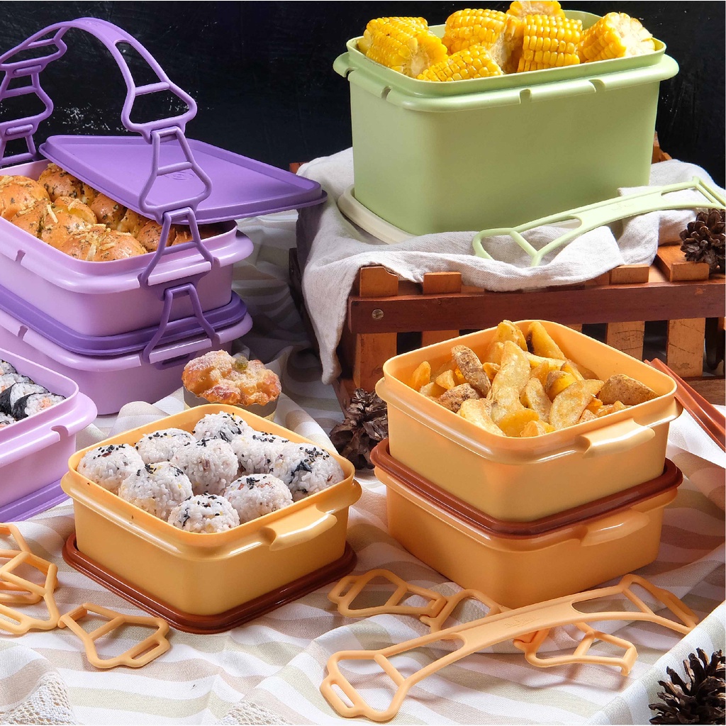 Jual Twin Tulipware Stack Carry & Go (set of 3) Rantang | Shopee Indonesia