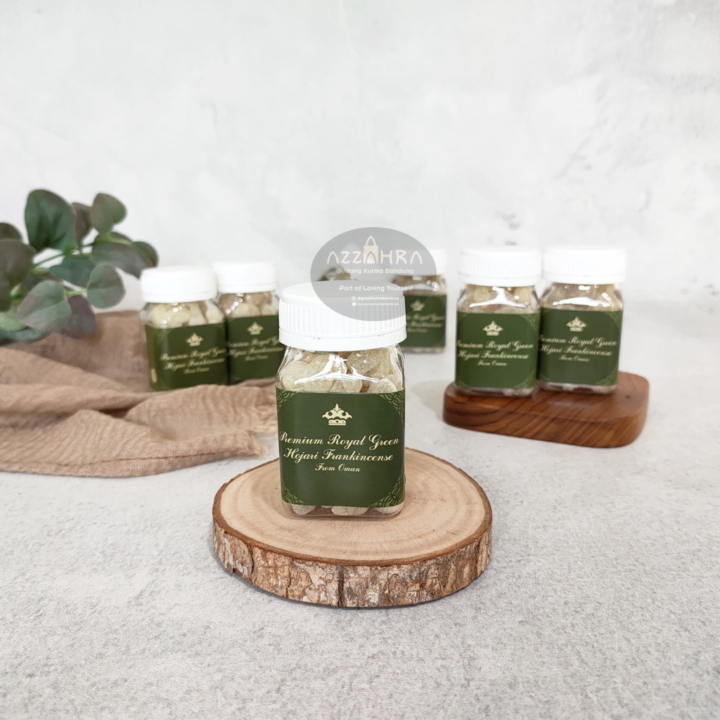 Jual Luban Kemenyan Asli Oman - Premium Royal Green Hojari Frankincense 40 gram | Shopee Indonesia