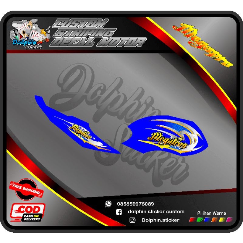 Jual striping Megapro Primus variasi custom desaign Megatron sticker ...