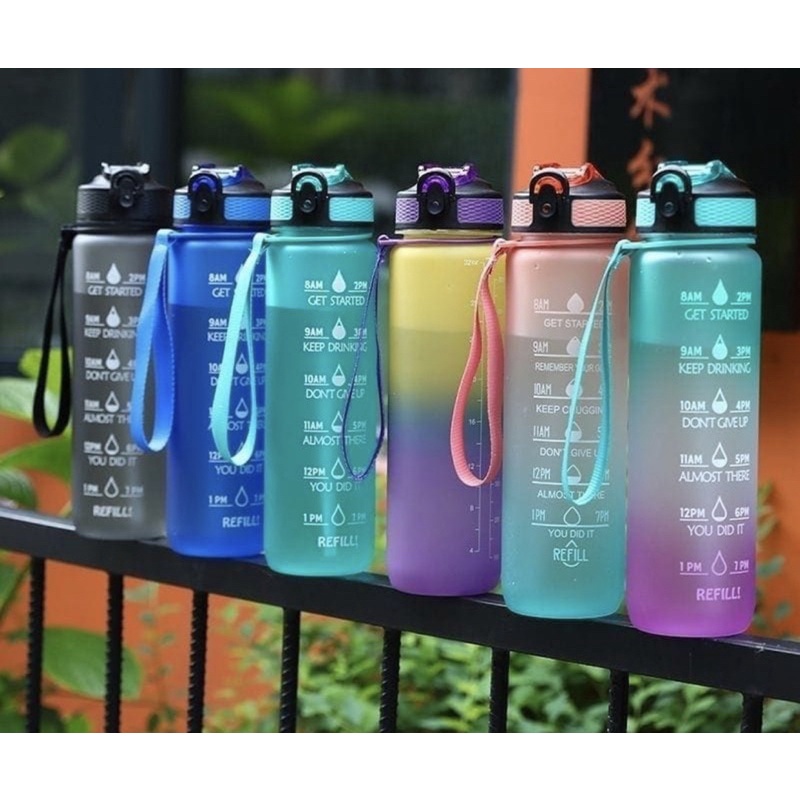 Jual BOTOL MINUM VIRAL 1 LITER // BOTOL MINUM TRITAN 1L | Shopee Indonesia