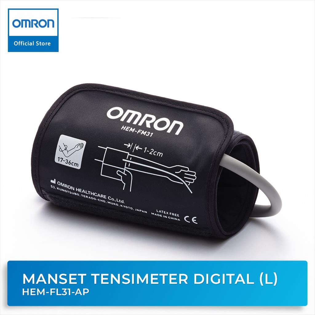 Jual Omron Fit Cuff Manset Tensimeter Digital (L) | Shopee Indonesia