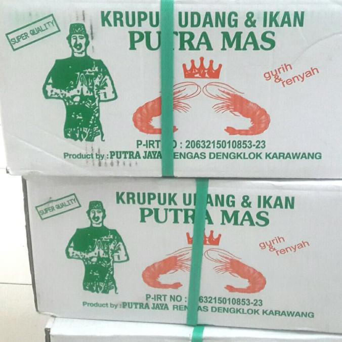 Jual Kerupuk Udang Putra Mas 6kg Ukuran Besar Gondang Makanan
