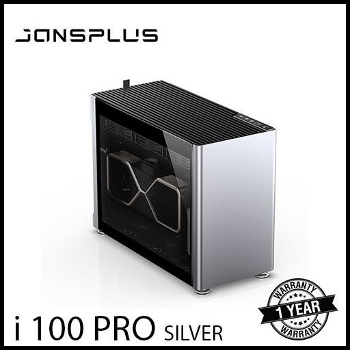 Jual Jonsplus Aluminum Itx Case I100 Pro Glass Mini Itx Silver Casing ...